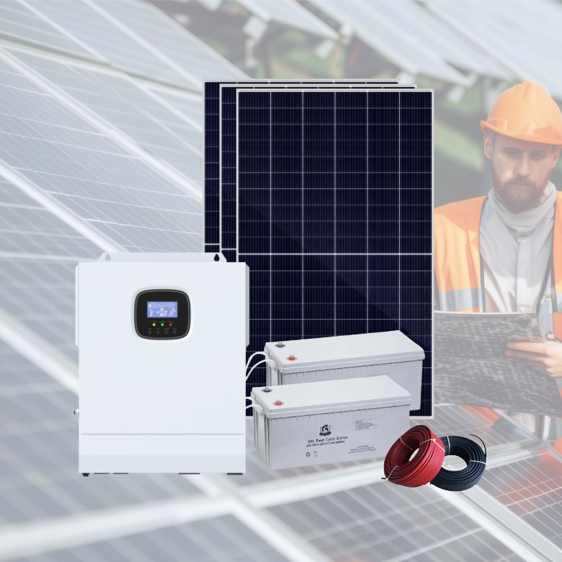 China residential use small solar power system with gel battery ...